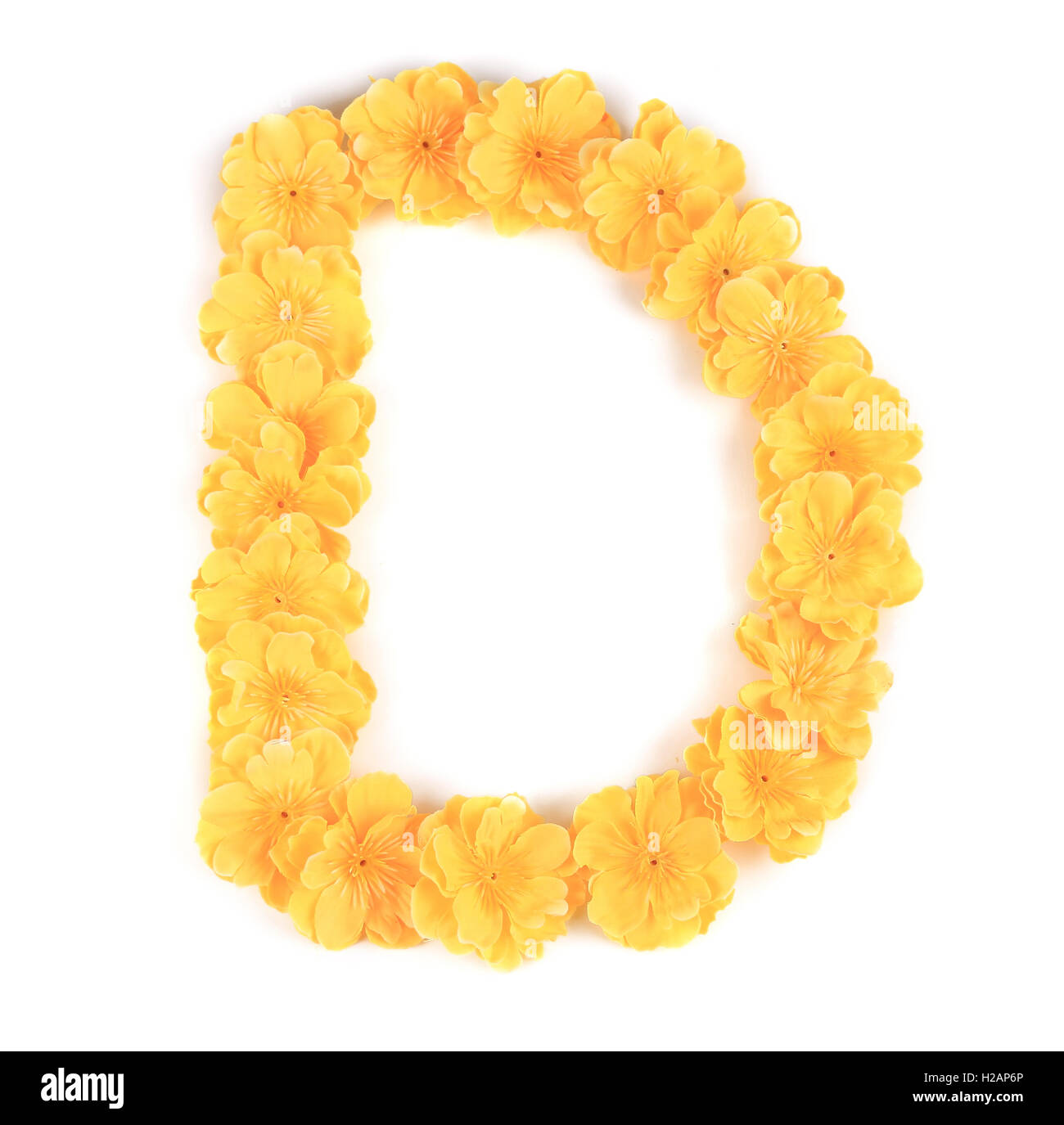 Letter D flower alphabet Stock Photo - Alamy