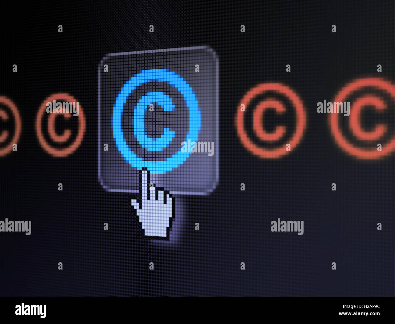 Law concept: Copyright on digital computer screen Stock Photo - Alamy