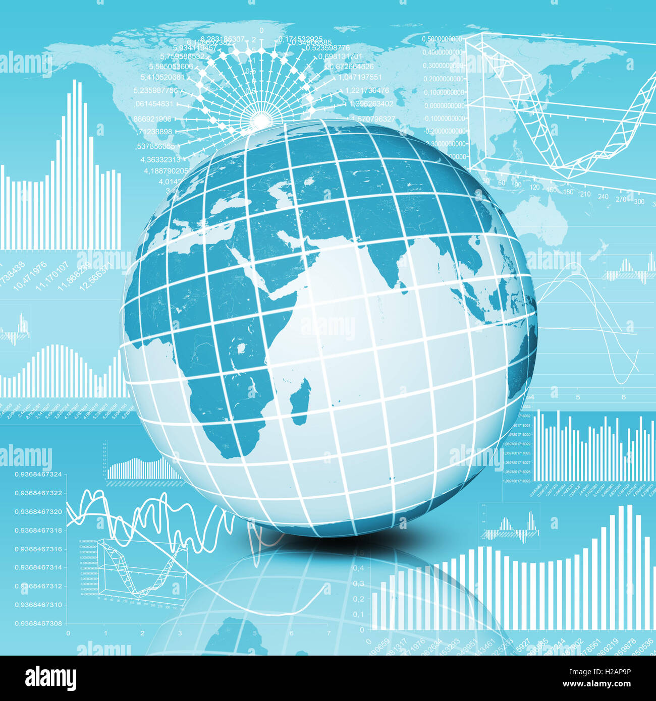 Earth and graphics Stock Photo - Alamy
