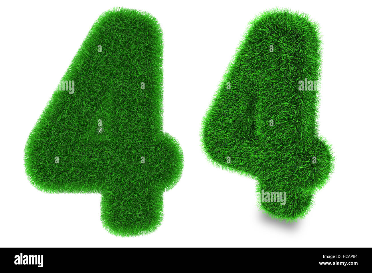 White number four made hi-res stock photography and images - Alamy