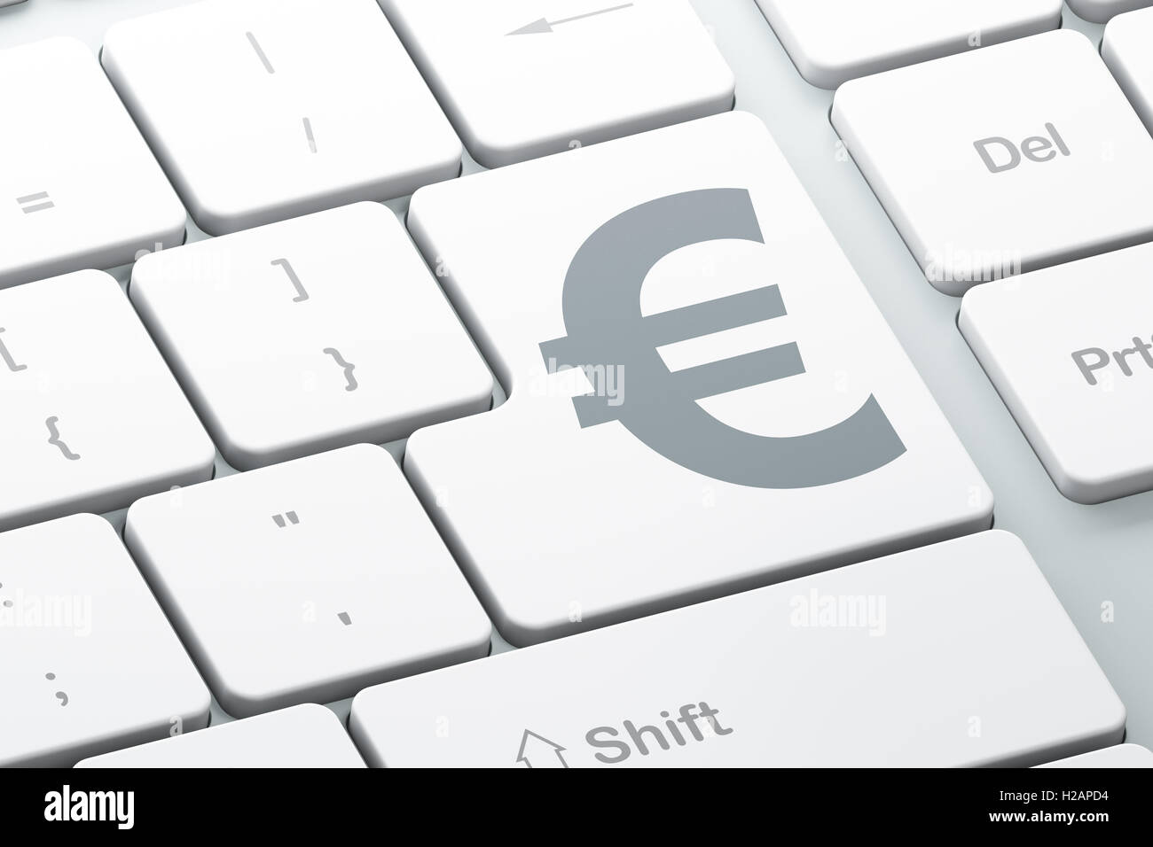 Currency concept: Euro on computer keyboard background Stock Photo - Alamy