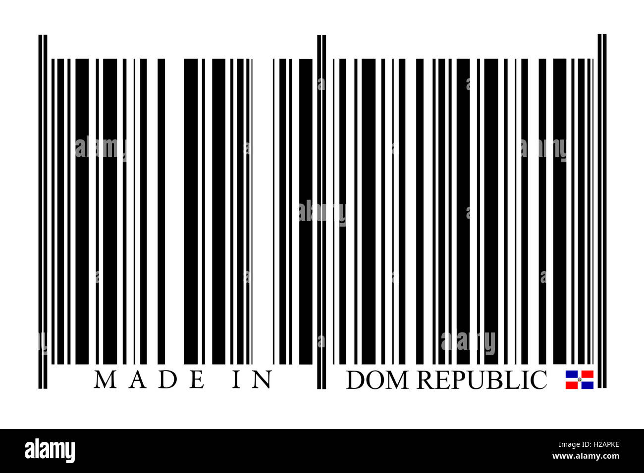 Dominican Republic barcode Stock Photo - Alamy
