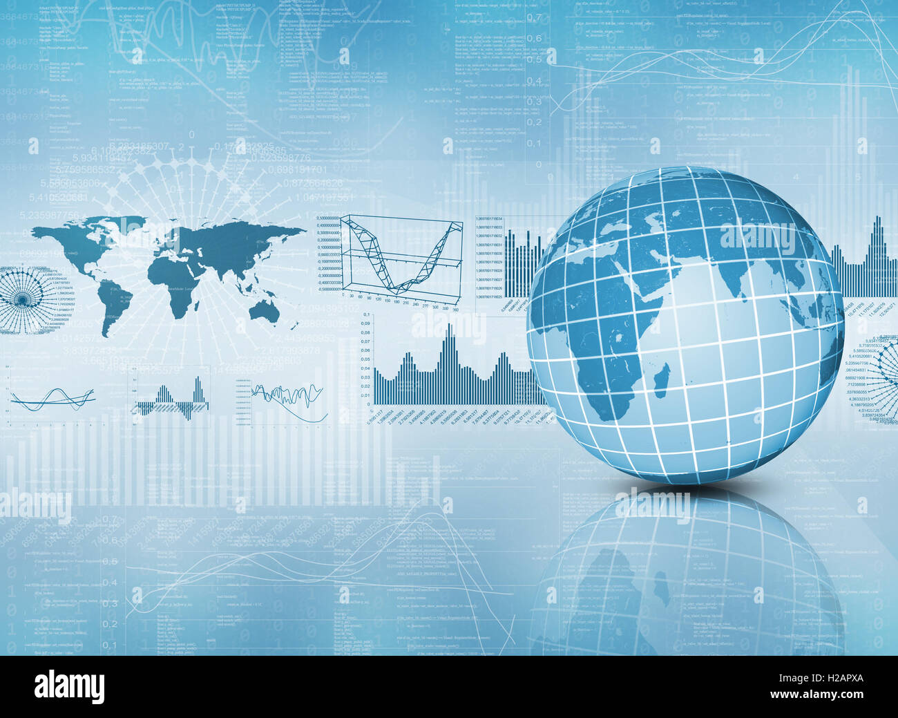 Earth and graphics Stock Photo - Alamy