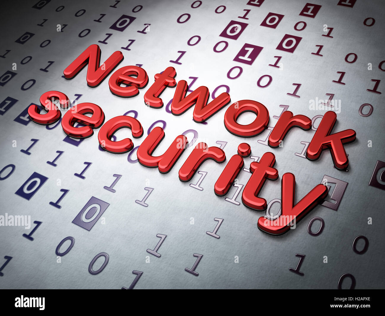 Privacy concept: Network Security on Binary Code background Stock Photo ...