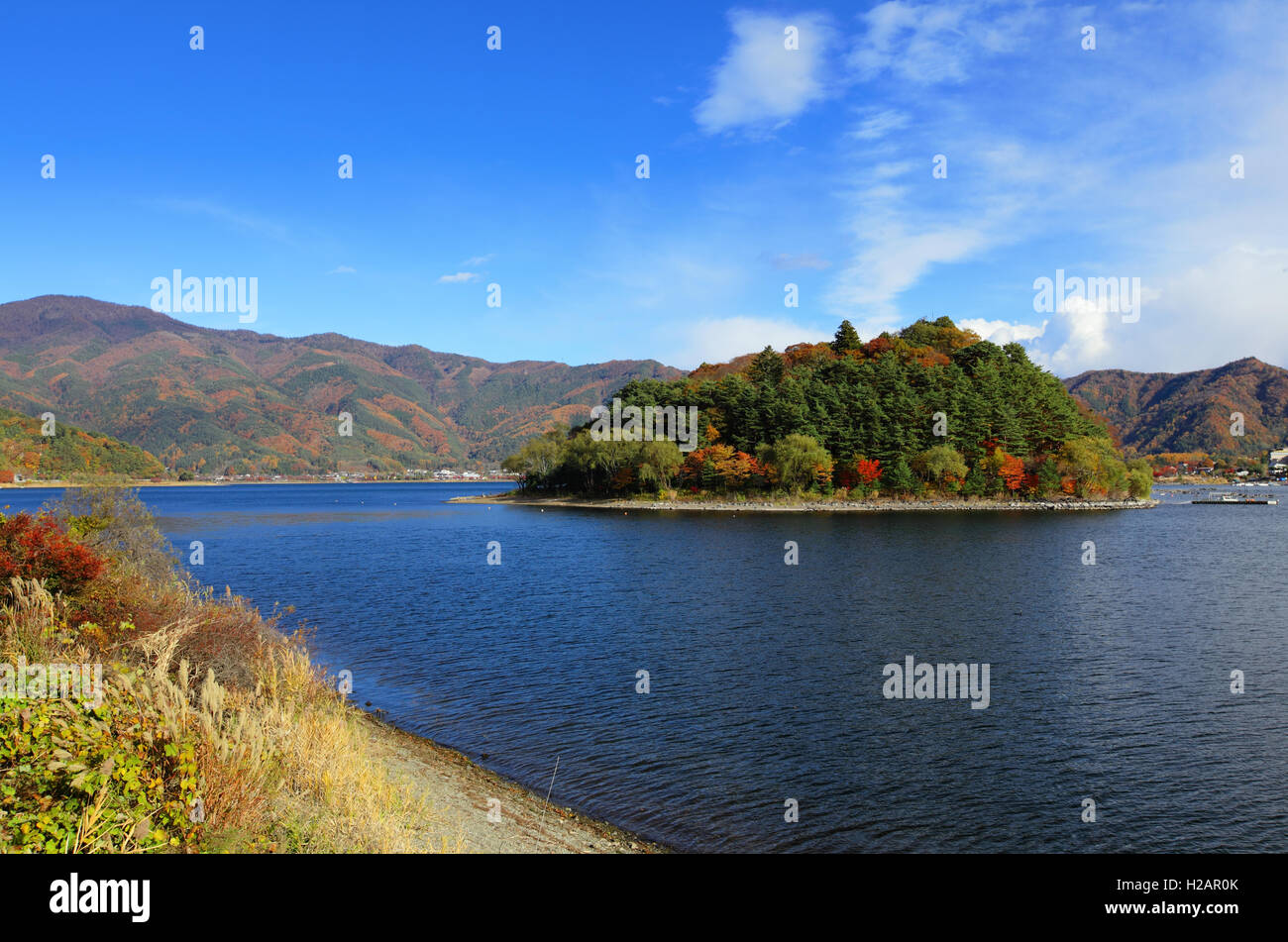 Lake Kawaguchi in Japan Stock Photo - Alamy