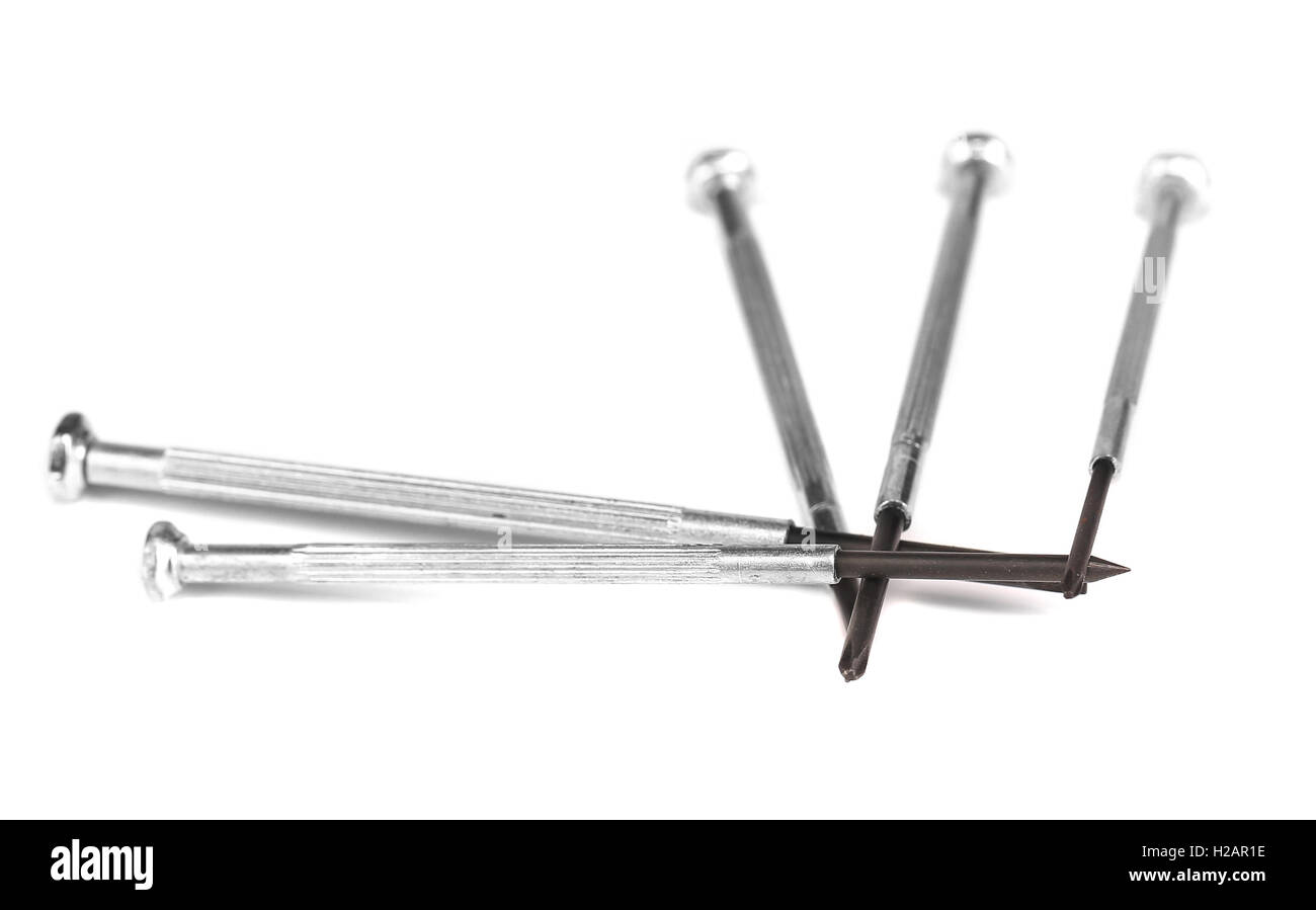 Close up of screw tips Stock Photo - Alamy