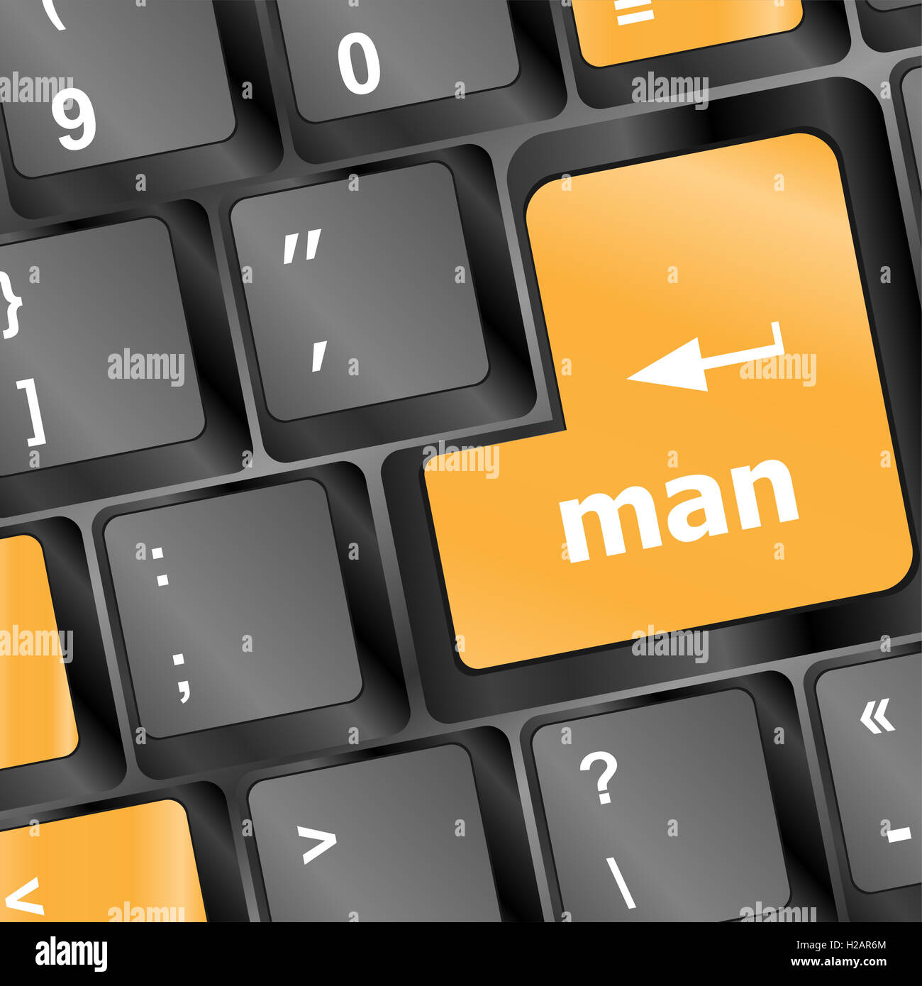 man word on computer keyboard key Stock Photo - Alamy