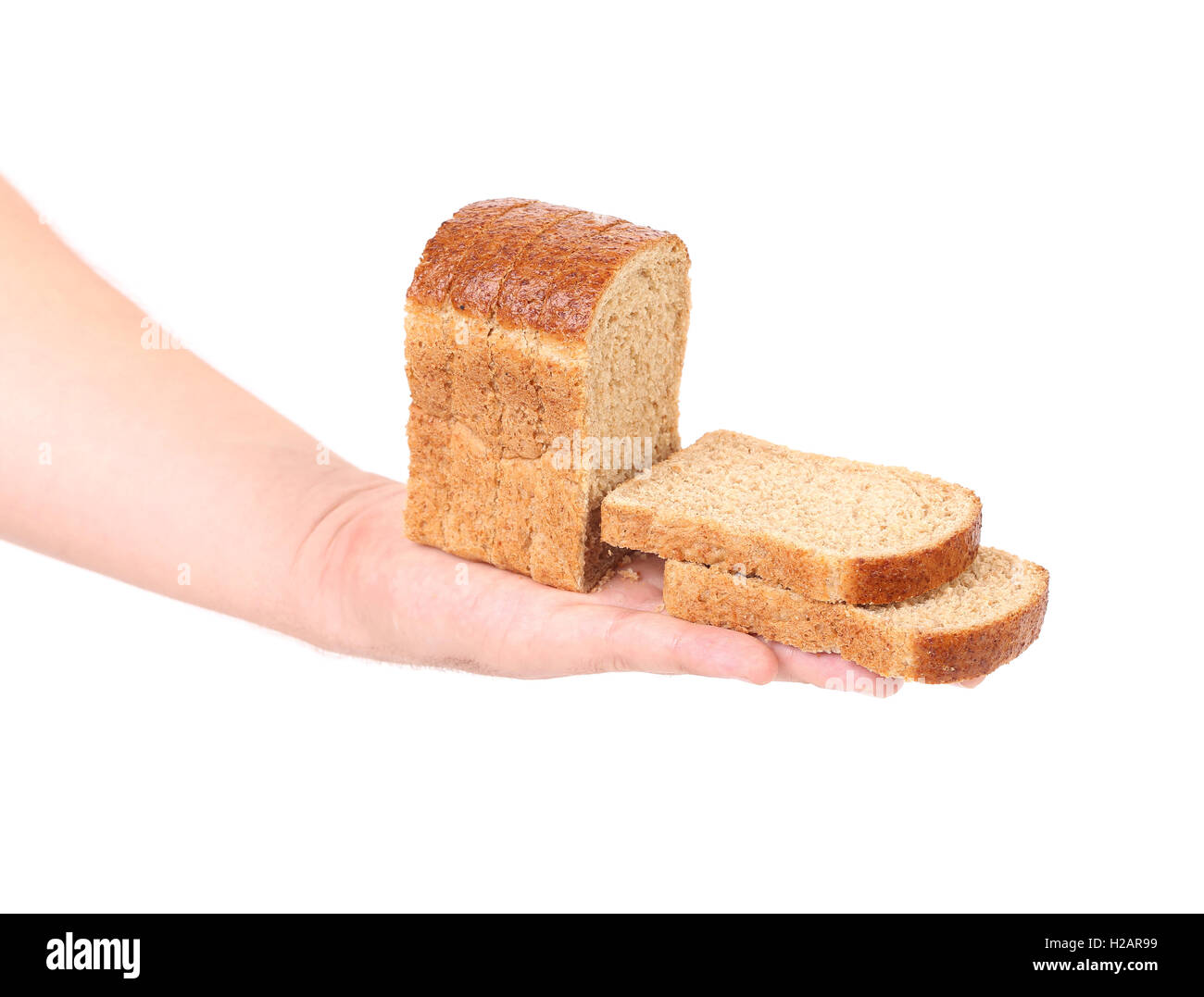 bread in hand Stock Photo - Alamy