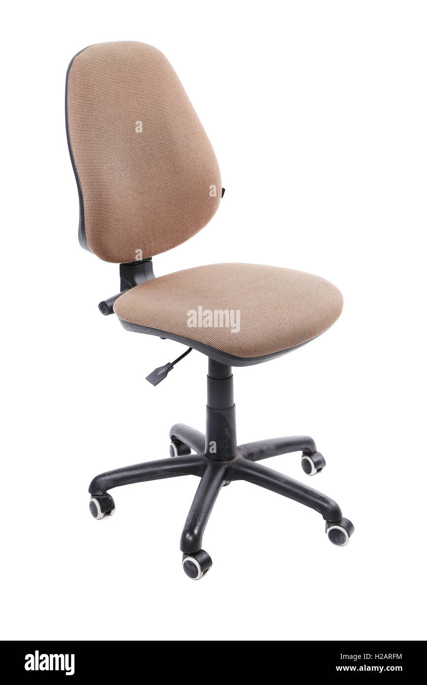 Beige office chair close up Stock Photo - Alamy
