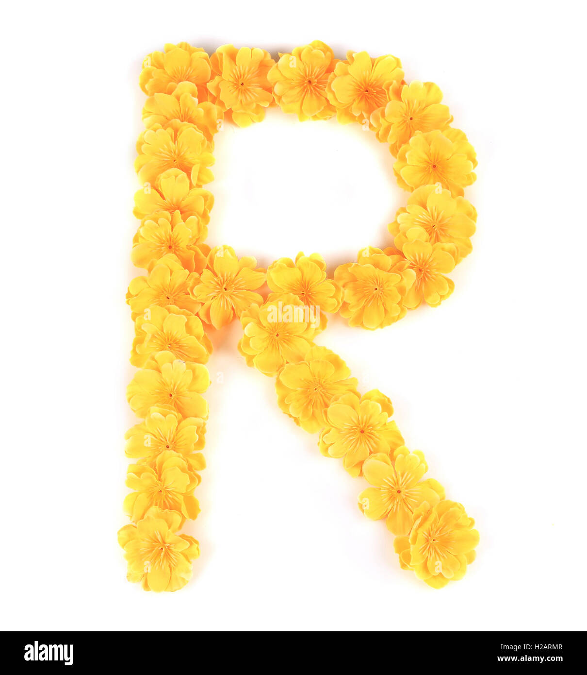 Letter R flower alphabet Stock Photo - Alamy