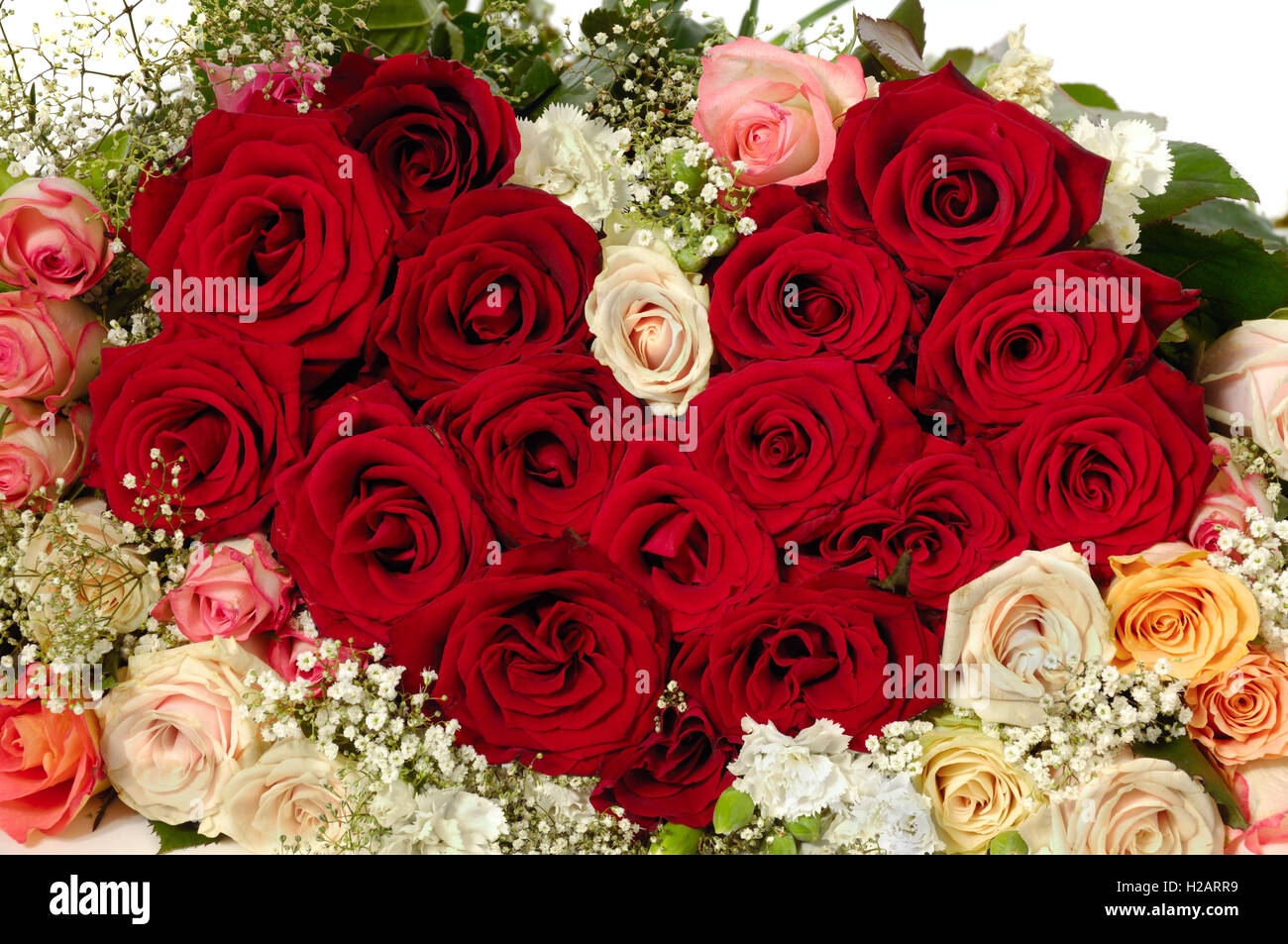 Flowers heart shape Stock Photo - Alamy