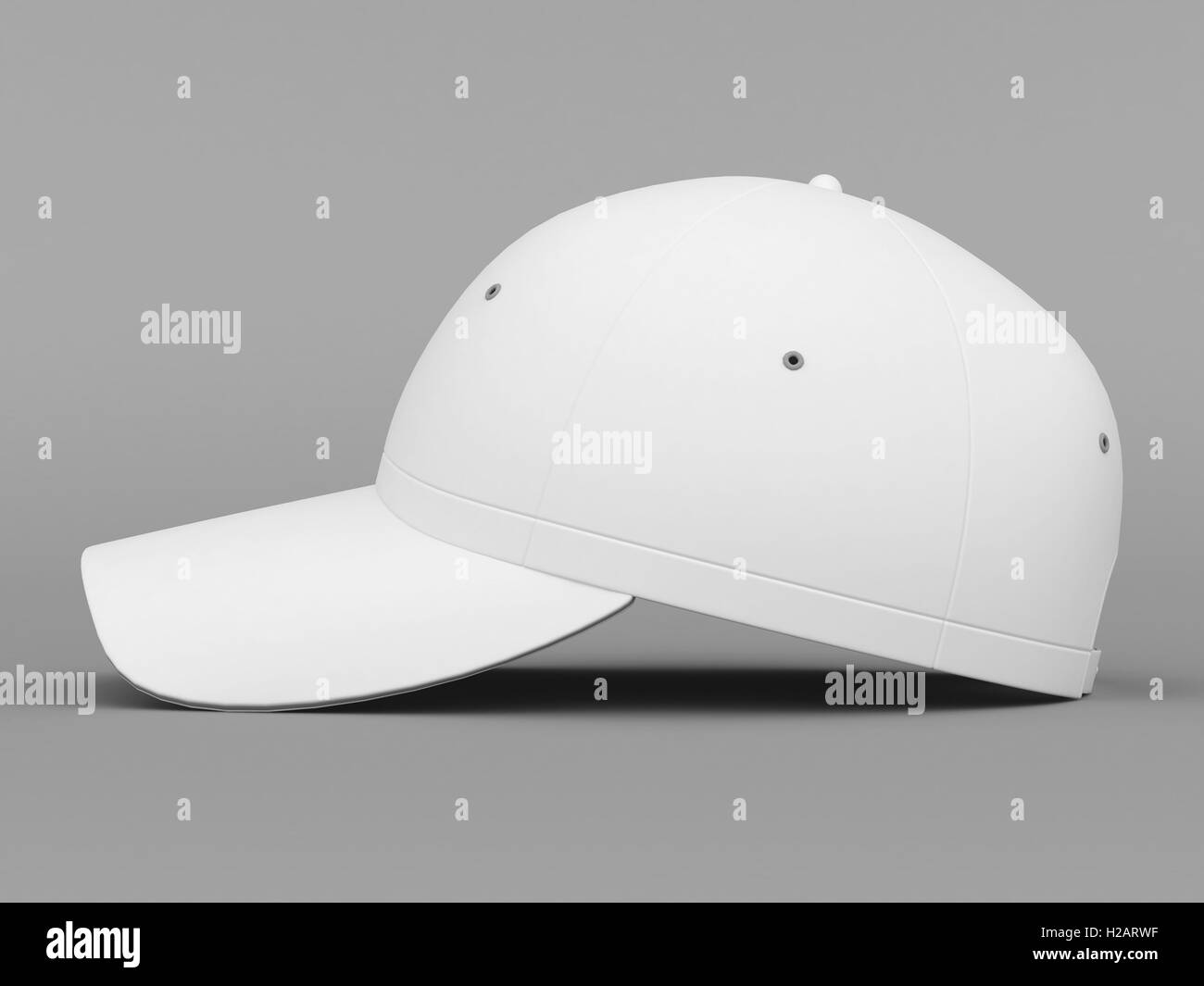 White baseball cap Stock Photo - Alamy