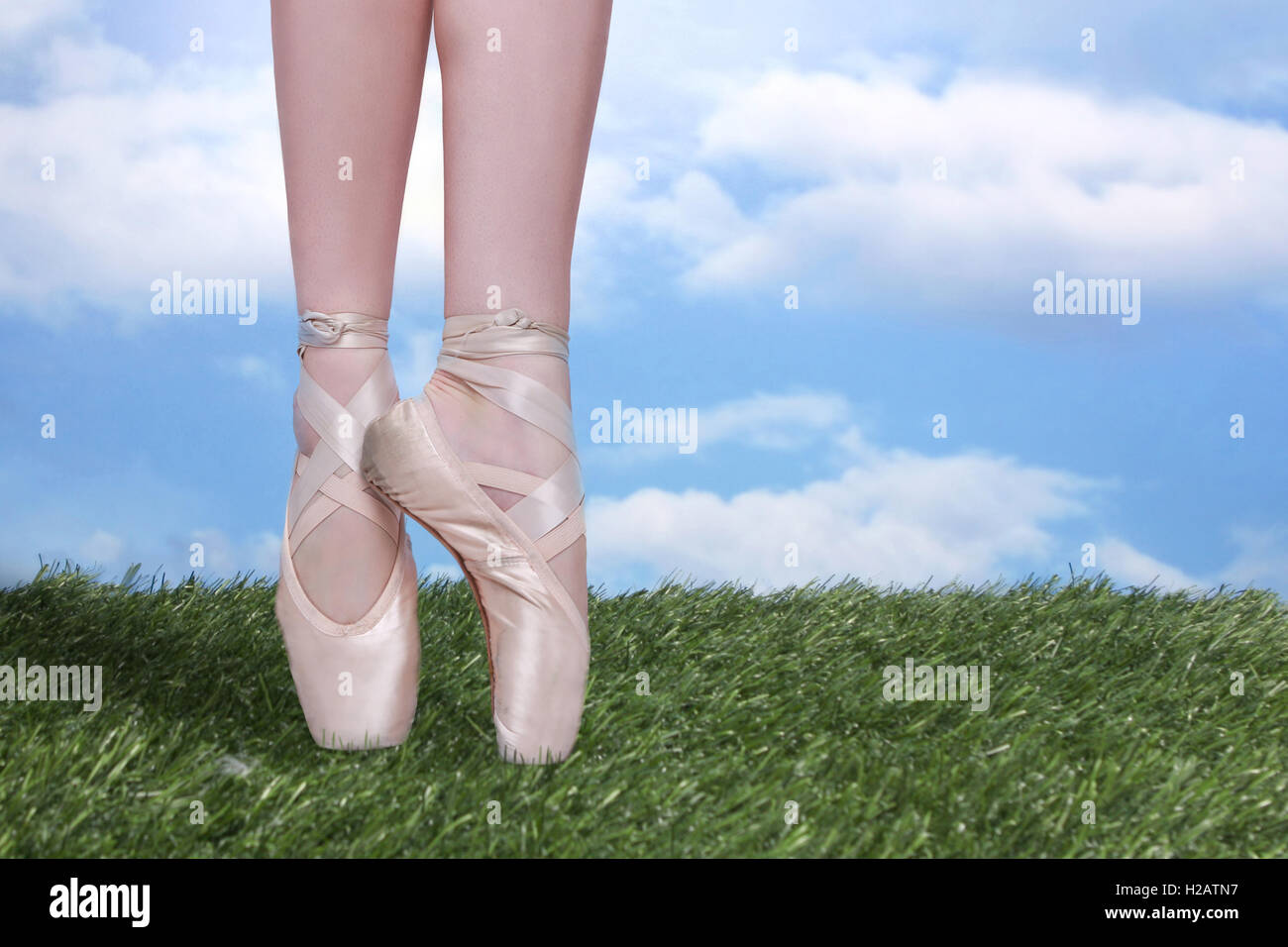 Ballet dancer en pointe silhouette hi-res stock photography and images ...