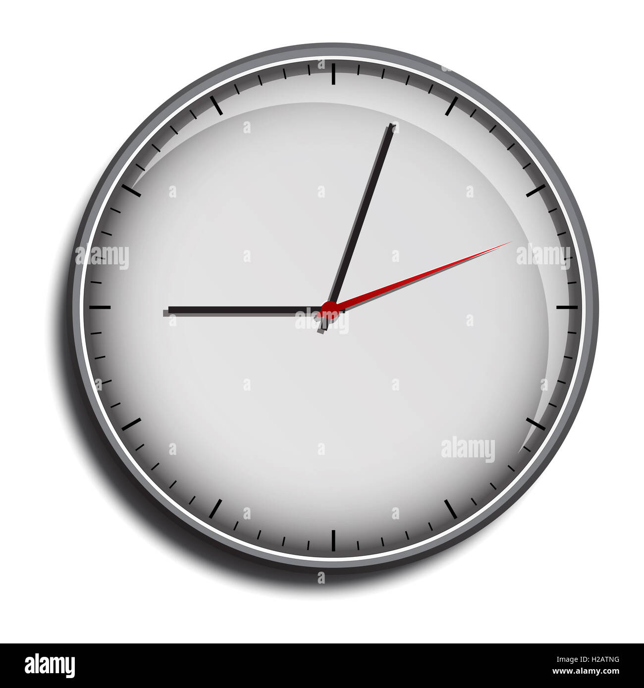 wall clock face grey Stock Photo - Alamy