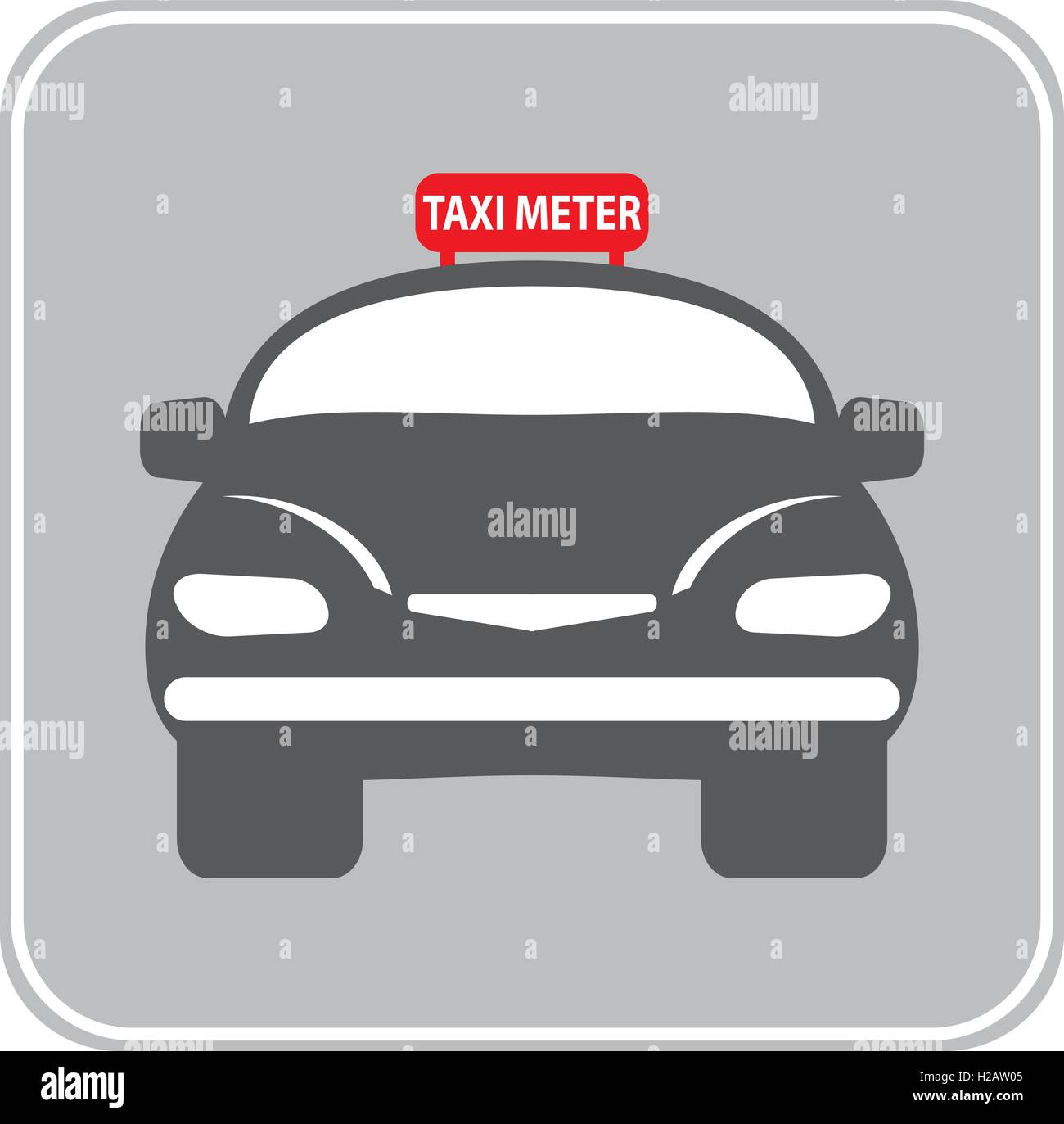 Flat design of Taxi Meter car Vector Illustration Stock Vector Image ...