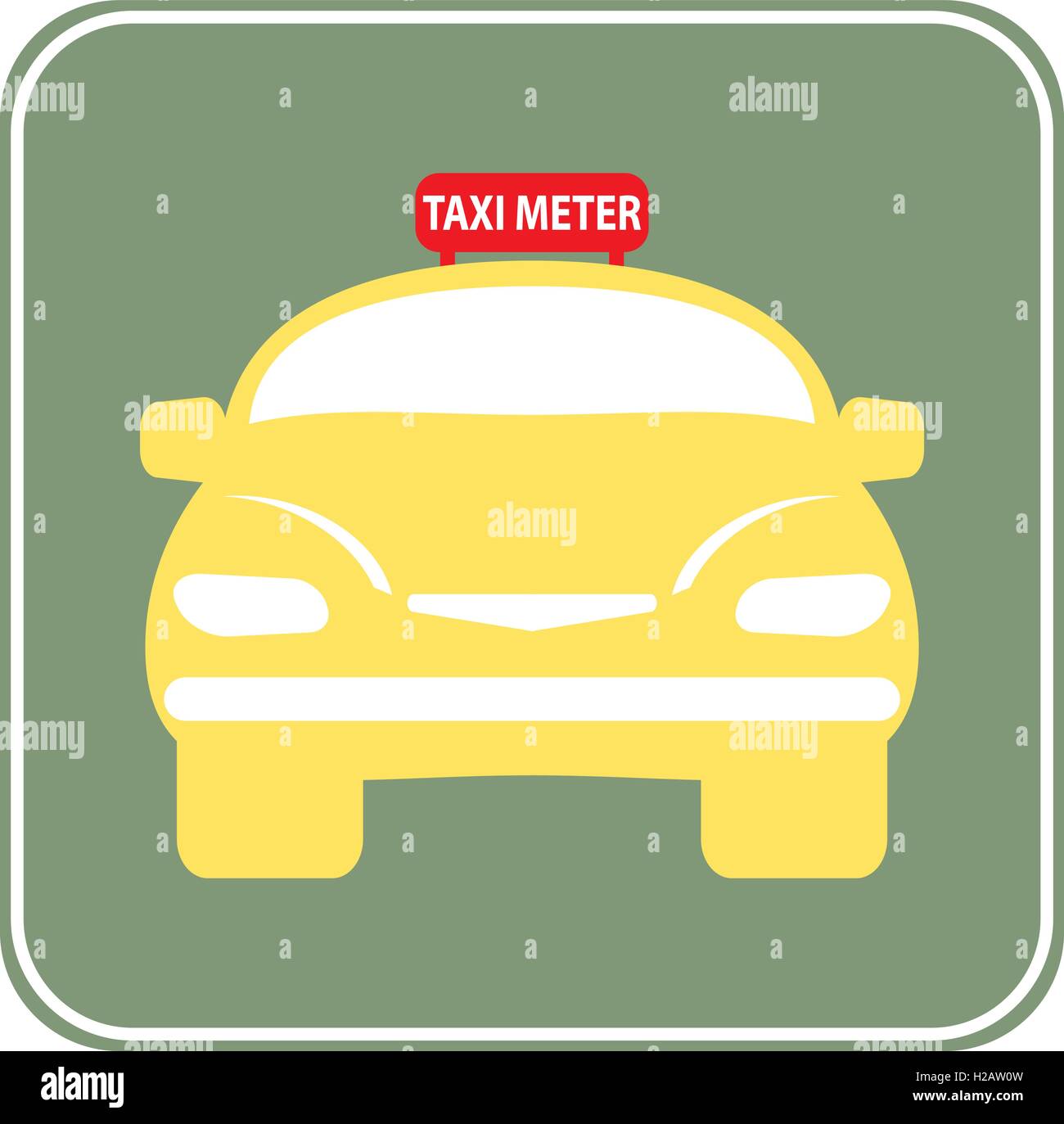 Flat design of Taxi Meter car Vector Illustration Stock Vector Image ...
