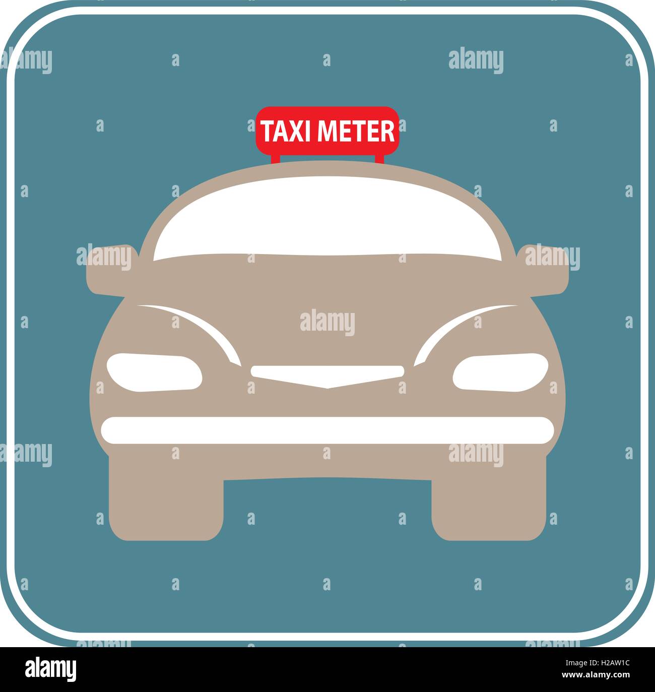 Flat design of Taxi Meter car Vector Illustration Stock Vector Image ...