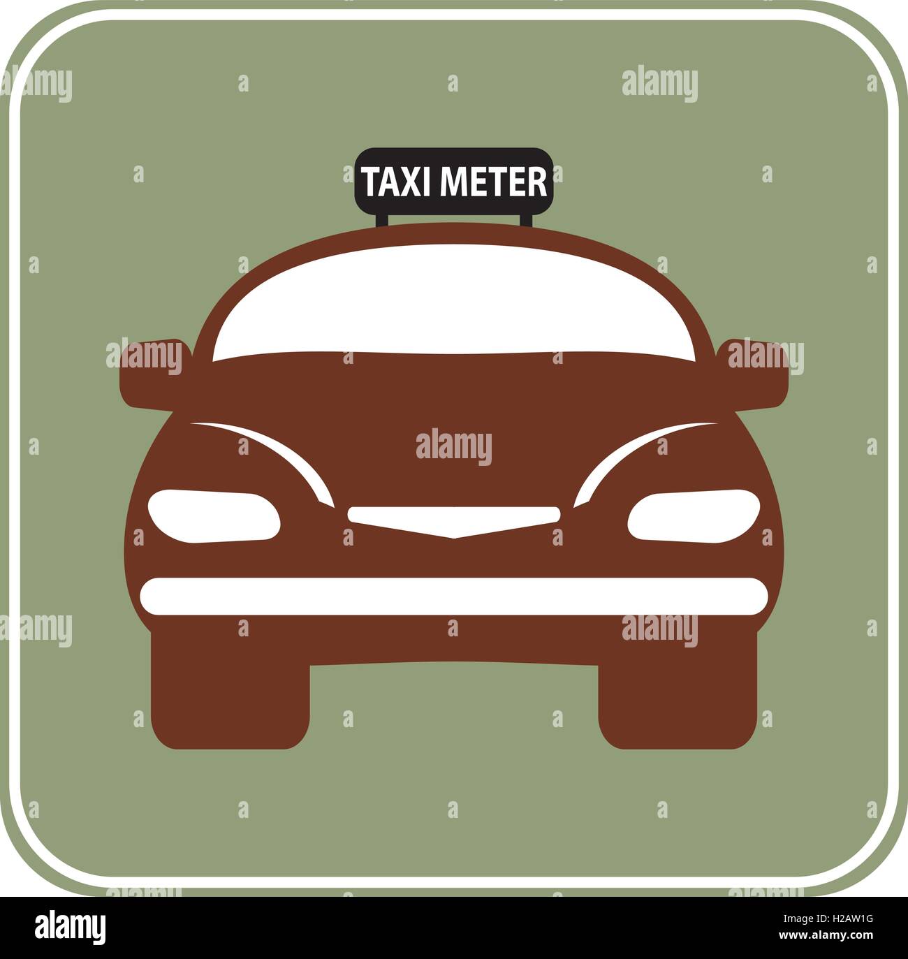 Flat design of Taxi Meter car Vector Illustration Stock Vector Image ...