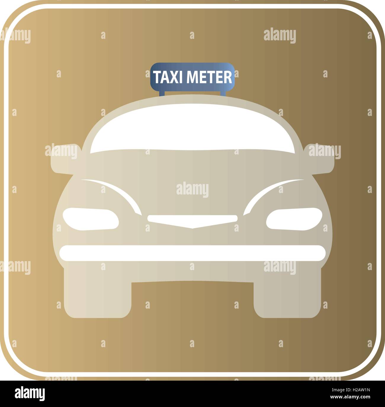 Flat design of Taxi Meter car Vector Illustration Stock Vector Image ...