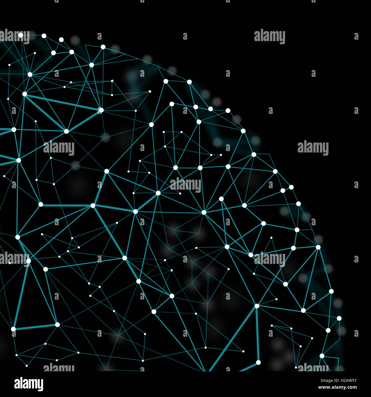 3d sphere with global line connections hi-res stock photography and ...