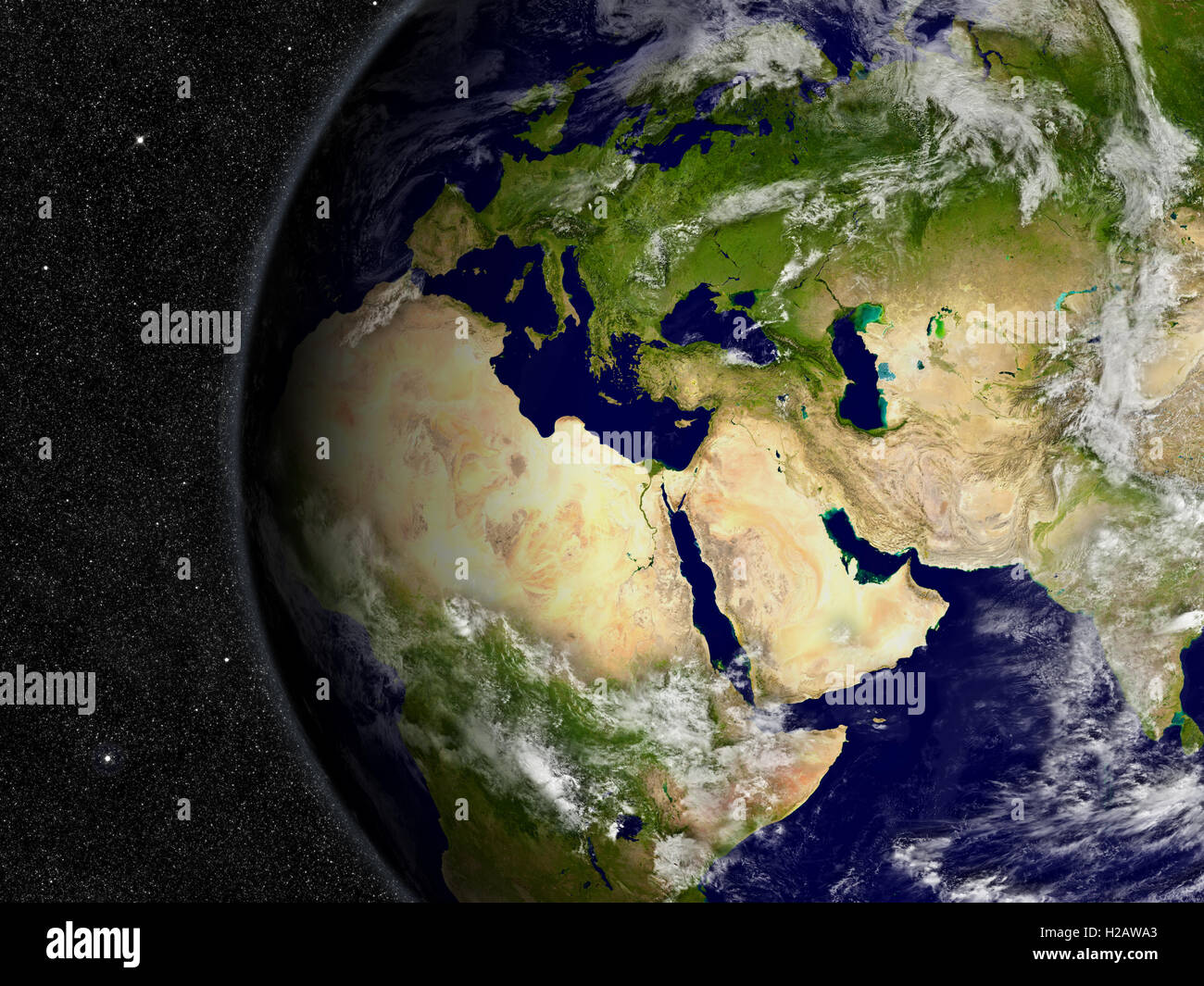 Emea map illustration hi-res stock photography and images - Alamy