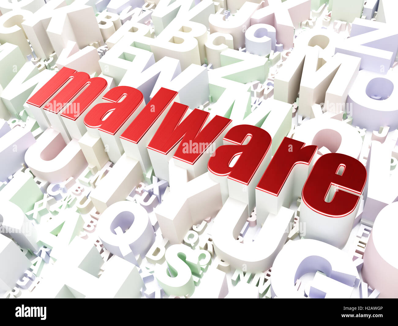 Security concept: Malware on alphabet background Stock Photo - Alamy