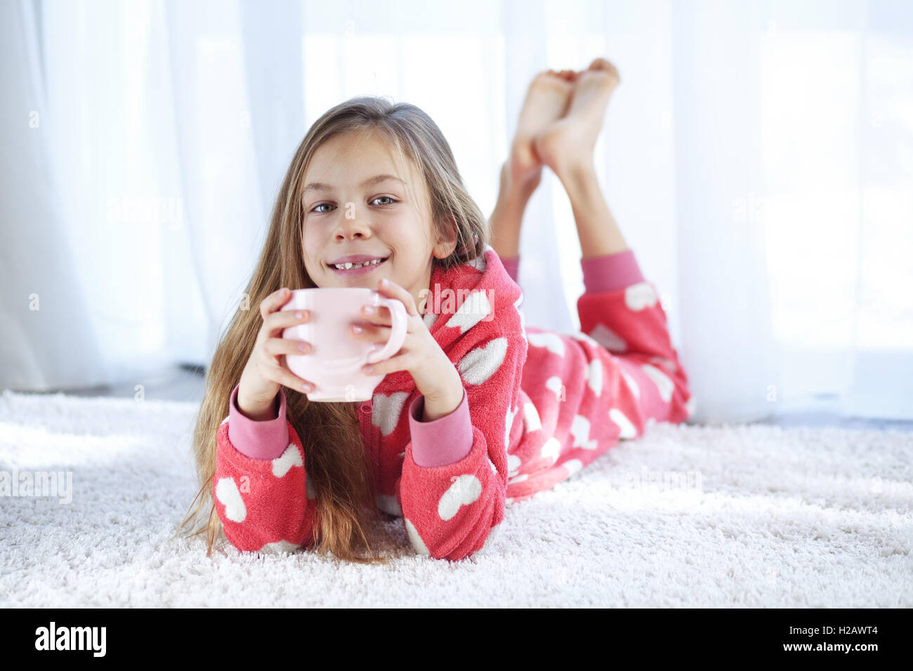 Child in pajamas Stock Photo - Alamy