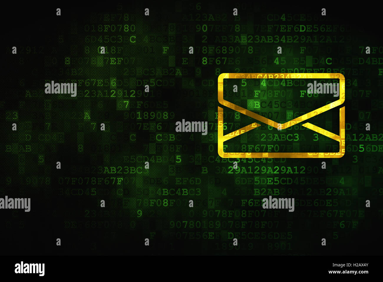 Finance concept: Email on digital background Stock Photo - Alamy