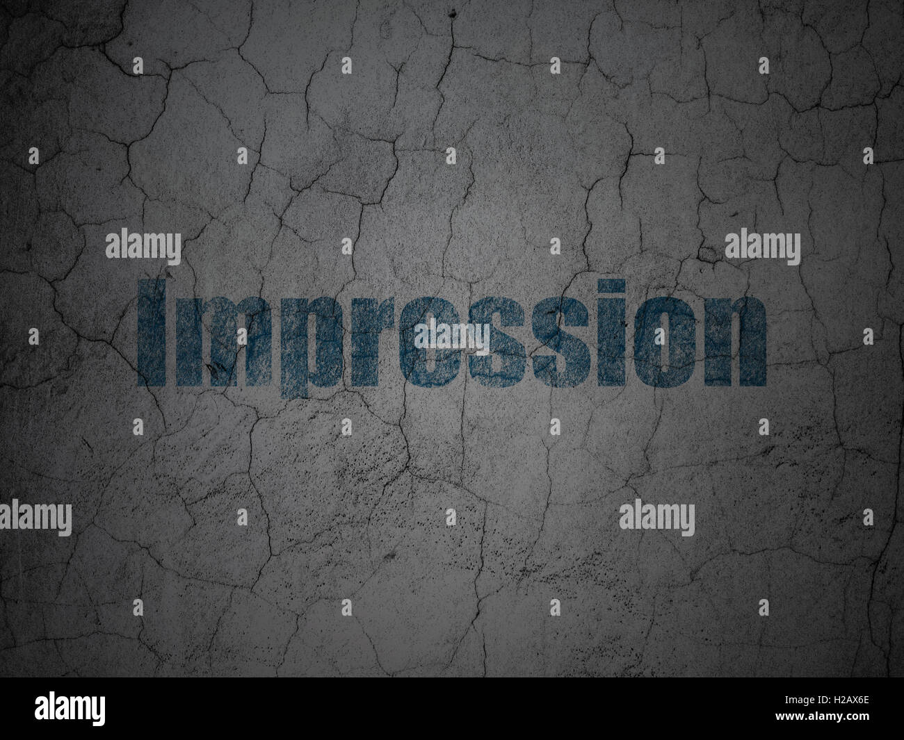 Advertising concept: Impression on grunge wall background Stock Photo ...