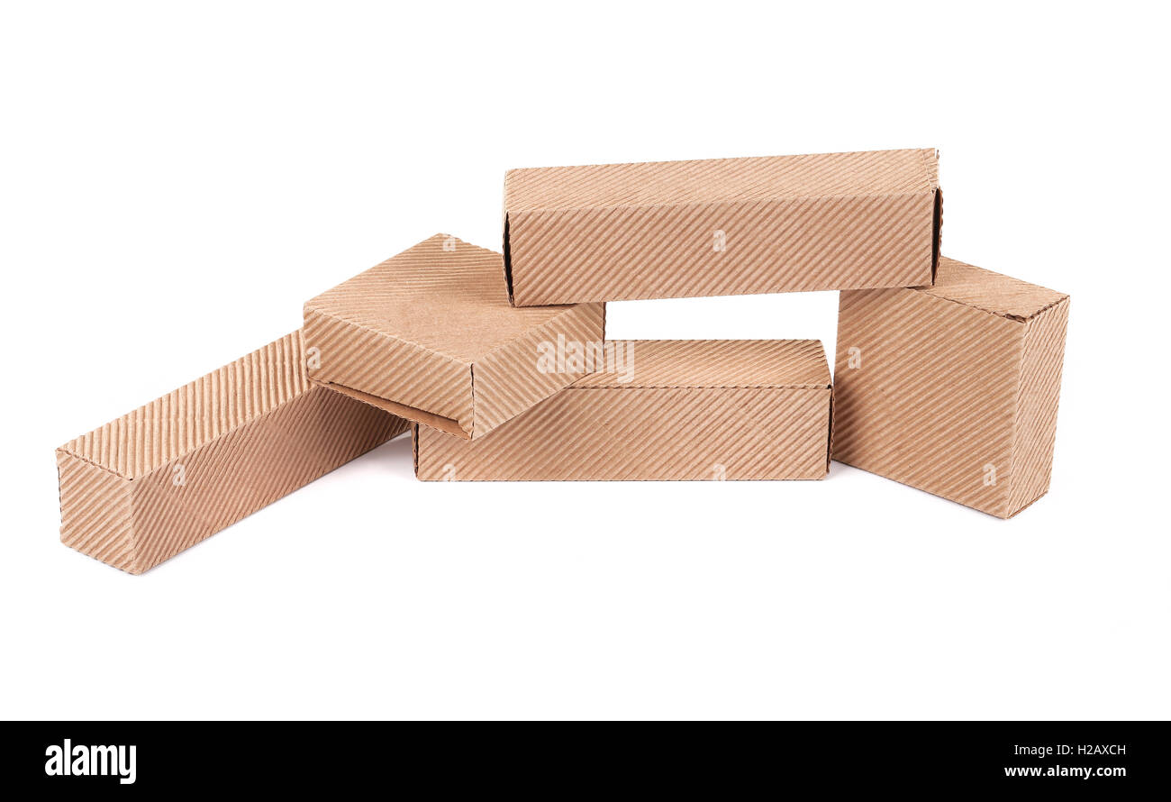 Stacks of cardboard boxes Stock Photo - Alamy