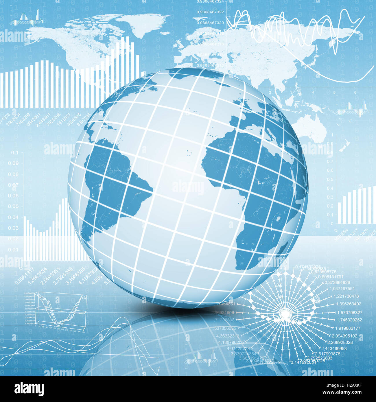 Earth and graphics Stock Photo - Alamy