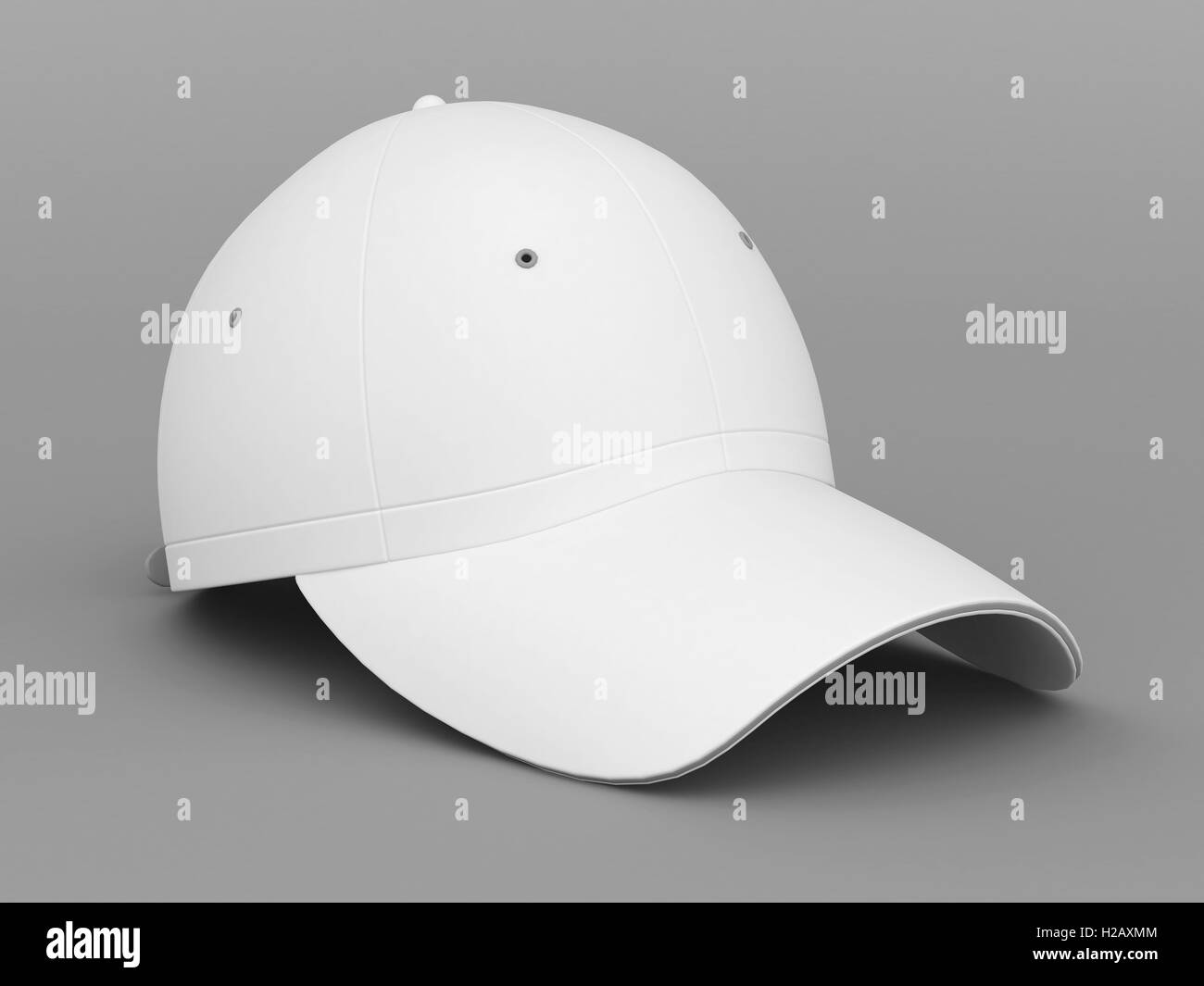 White baseball cap Stock Photo - Alamy