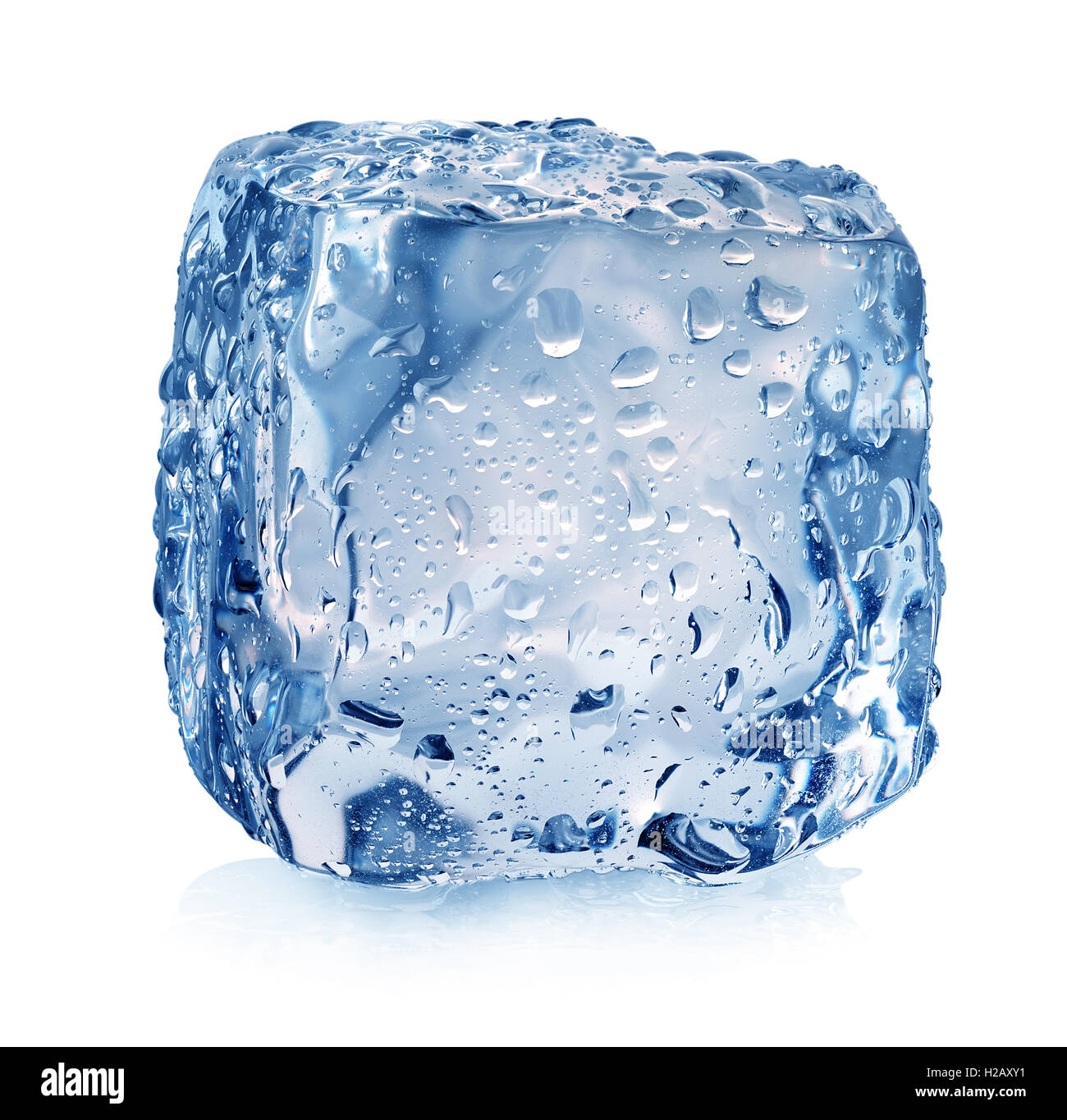 Ice cube with drops Stock Photo - Alamy