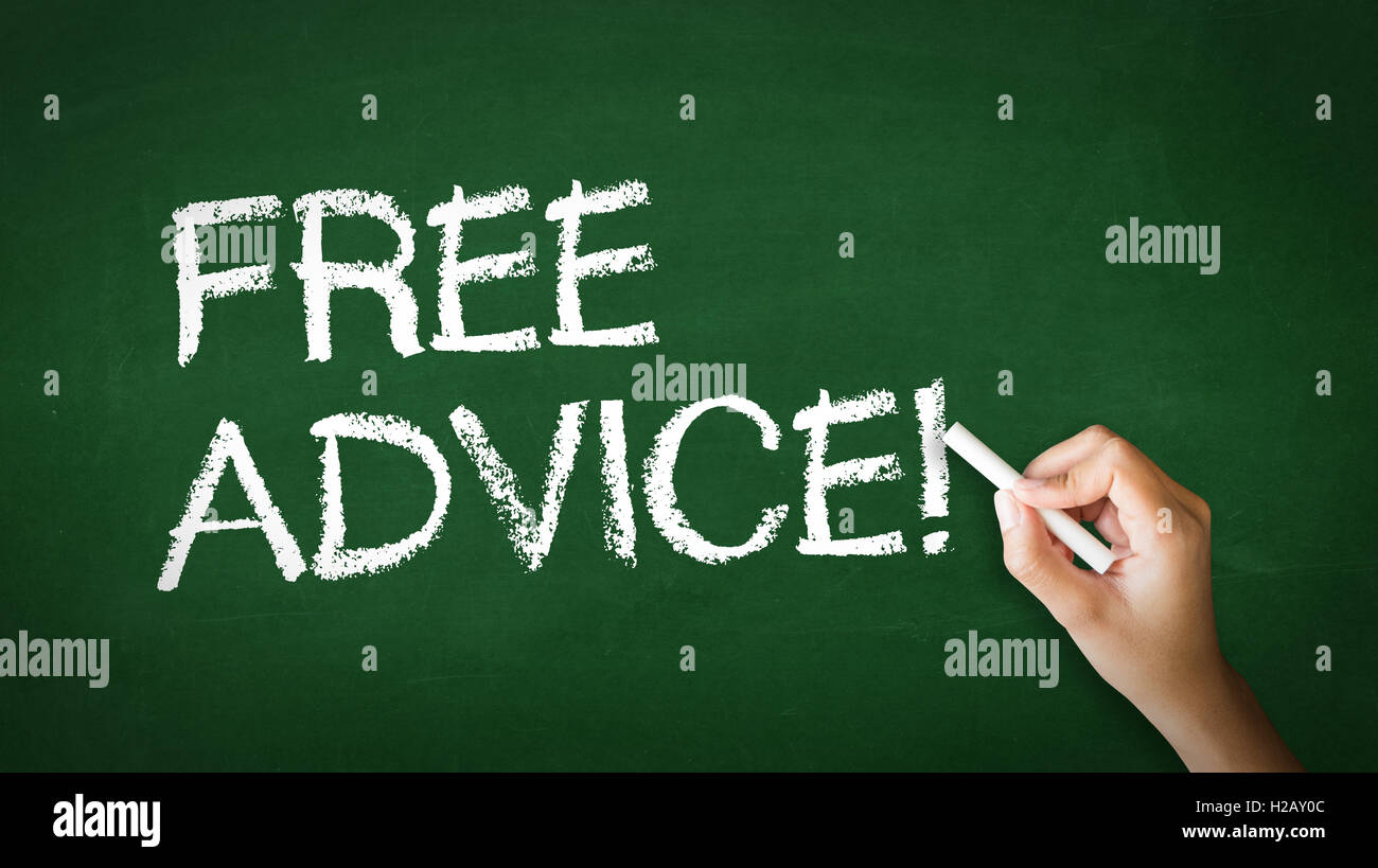 Free Advice Chalk Illustration Stock Photo - Alamy
