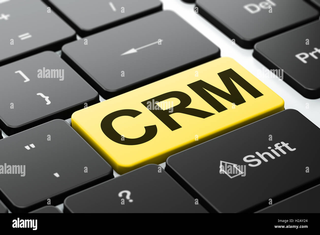 Business concept: CRM on computer keyboard background Stock Photo - Alamy