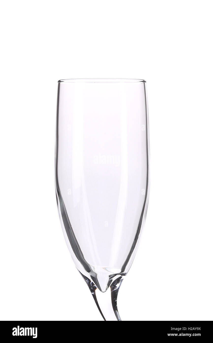Empty champagne glass. Close up Stock Photo - Alamy
