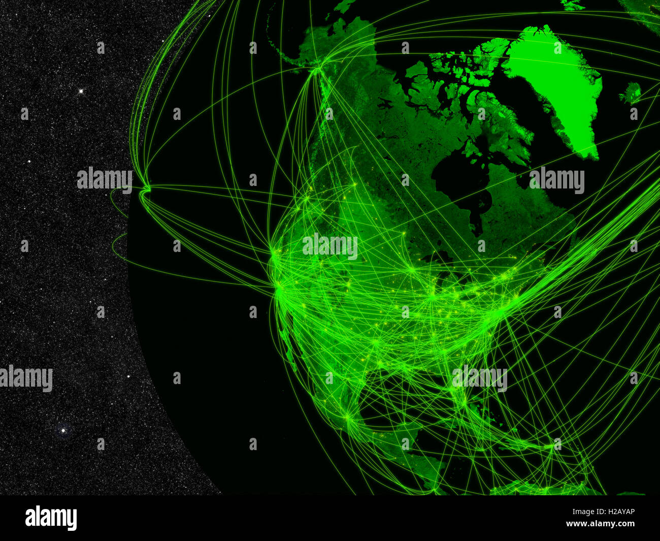 North America network Stock Photo - Alamy