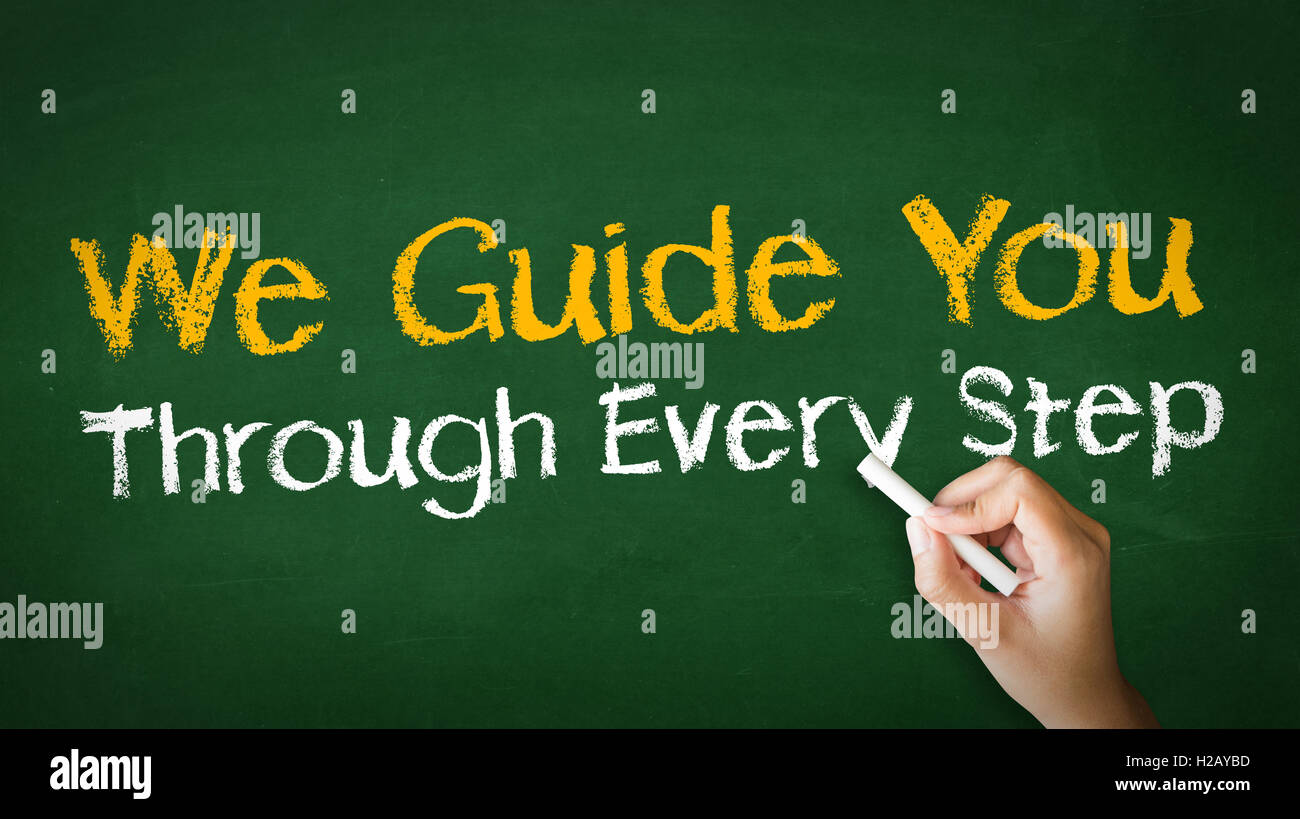 We guide you through every step Stock Photo - Alamy