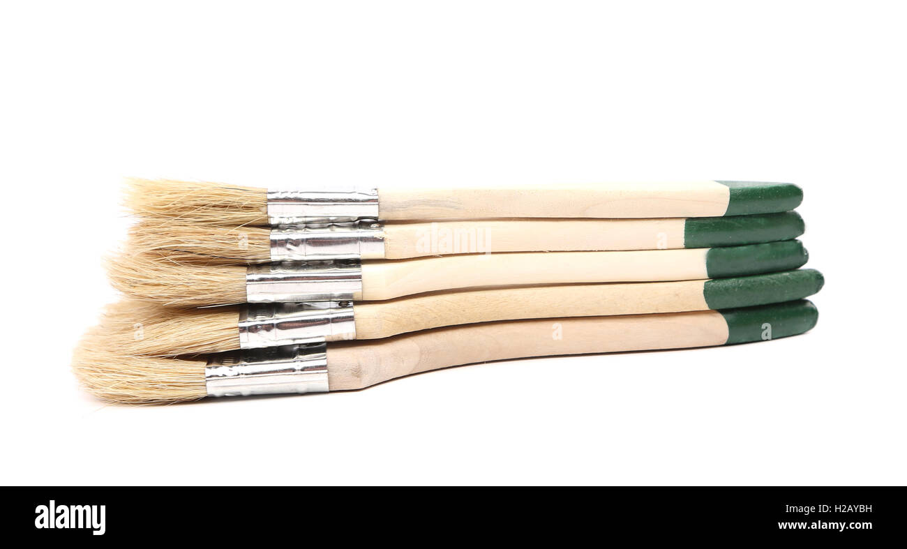 Close up of brushes stack Stock Photo - Alamy