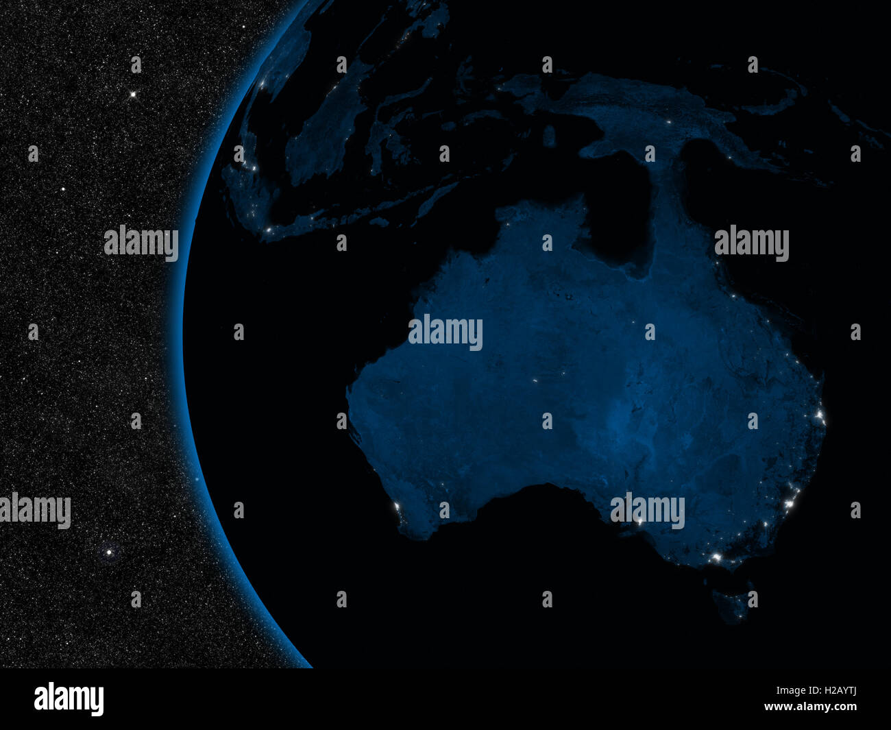 Map of australia with cities hi-res stock photography and images - Alamy