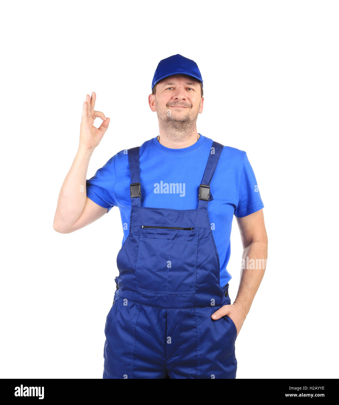 Orange overall overalls uniform hi-res stock photography and images - Alamy