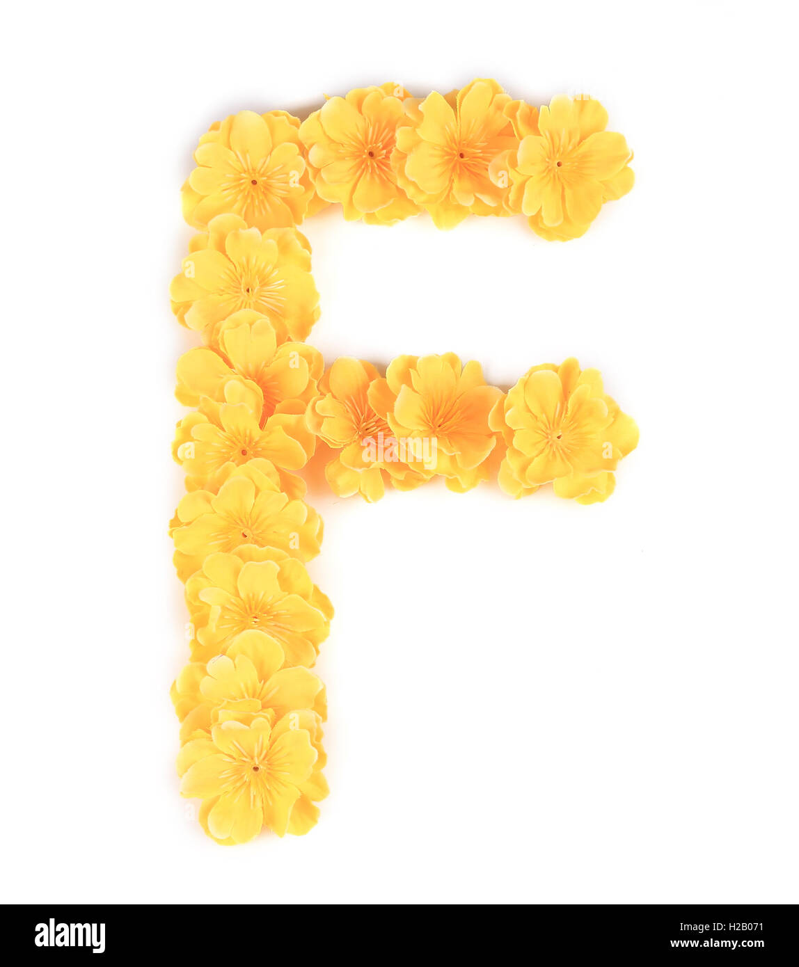 Letter F flower alphabet Stock Photo - Alamy