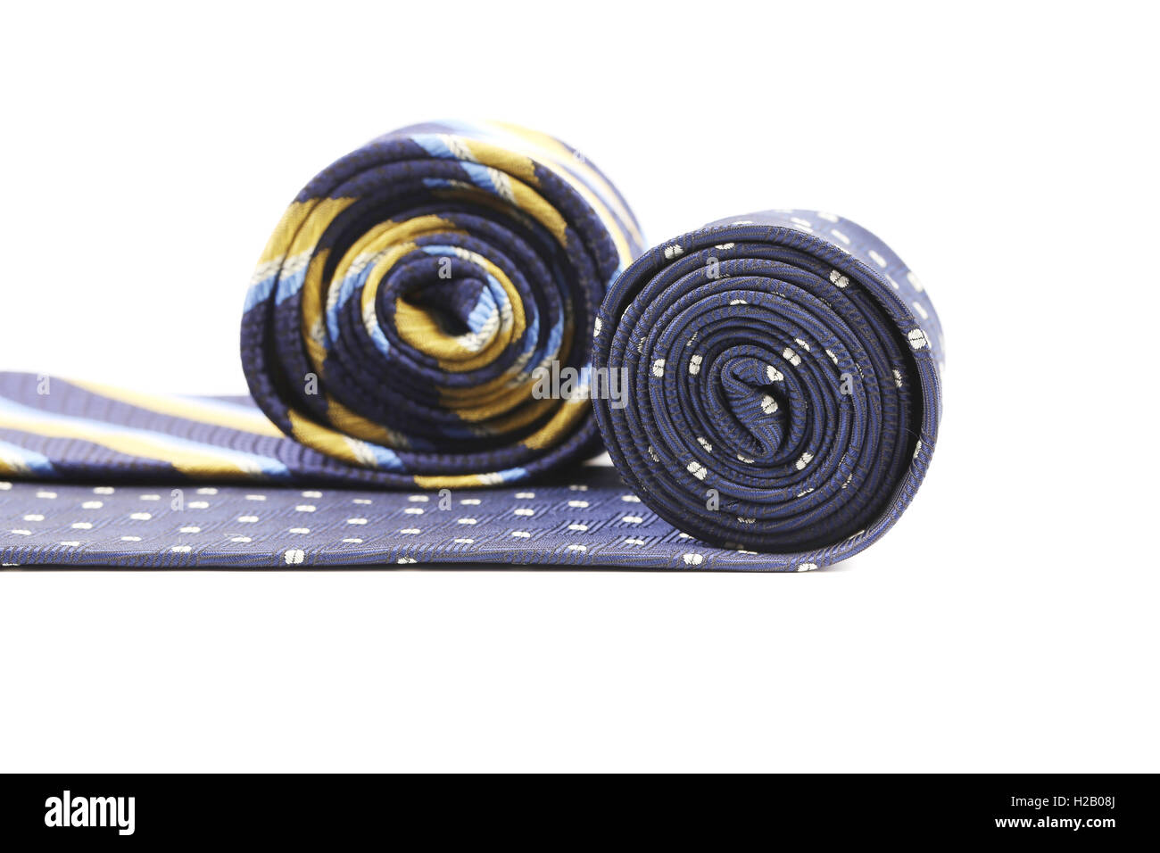 Two rolled ties Stock Photo - Alamy