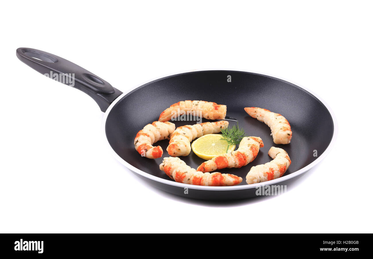 Shrimp pan Cut Out Stock Images & Pictures - Alamy