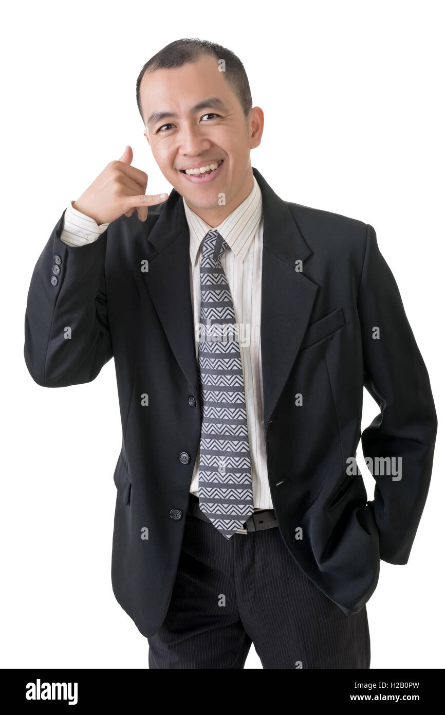 call me gesture Stock Photo - Alamy