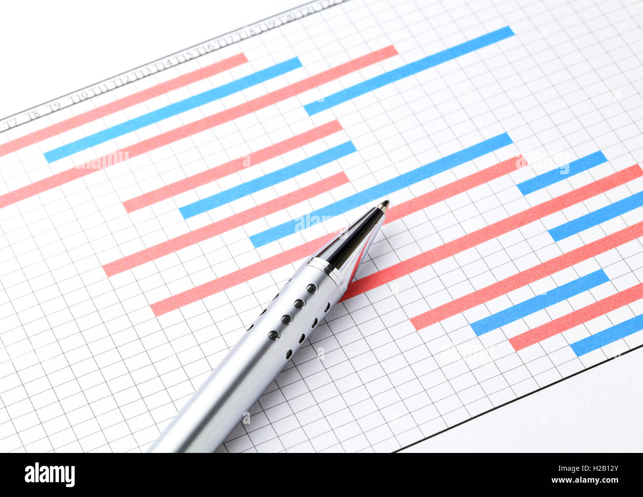 Project plan gantt charts Stock Photo - Alamy