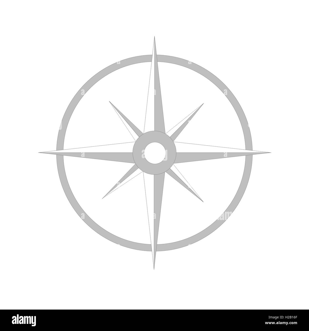 Simple compass rose hi-res stock photography and images - Alamy