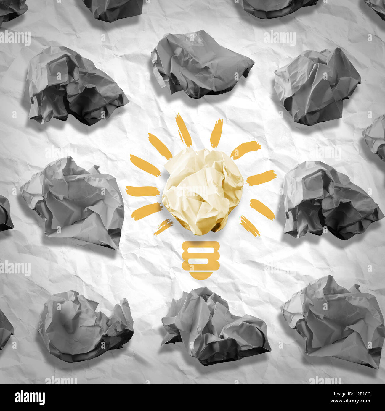 Lamp made ΓÇïΓÇïof paper and crumpled paper wads Stock Photo - Alamy