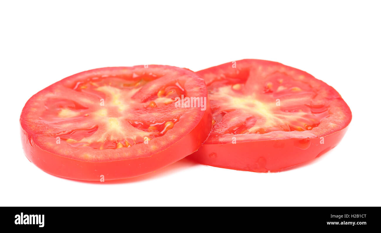 Slices of tomato. Close up Stock Photo - Alamy