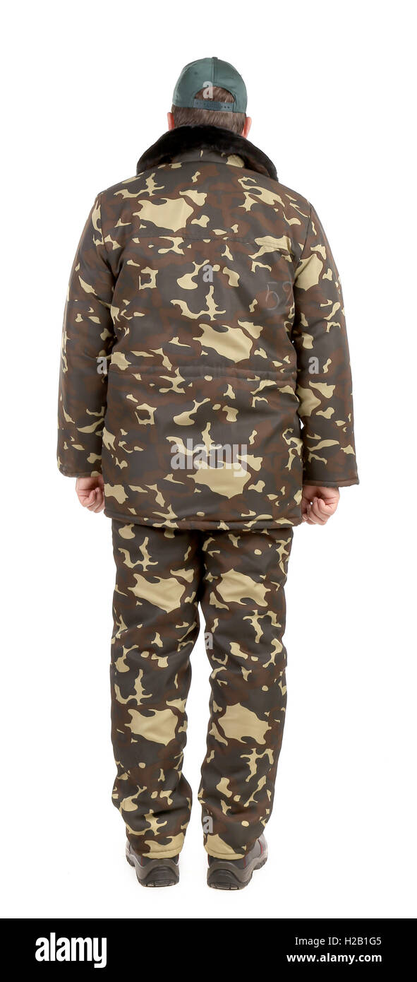 security guard wearing green uniform Stock Photo - Alamy